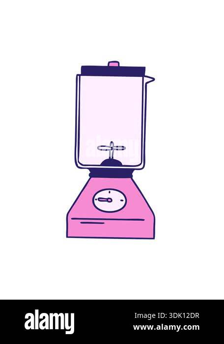 vibrating motion animation of cartoon doodle of food blender Stock ...