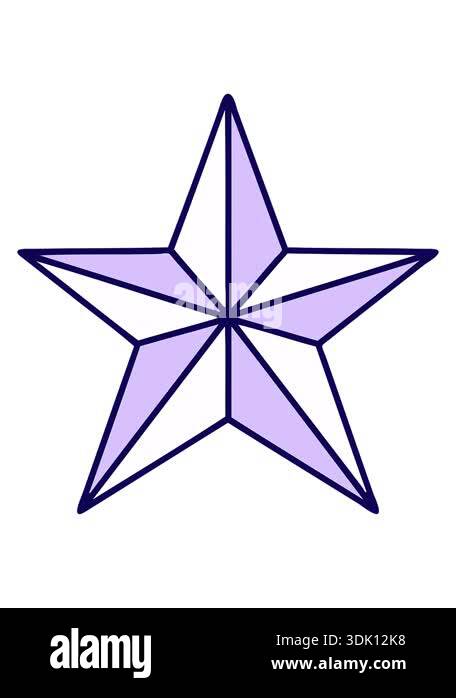 neon light effect animation of iconic tattoo style image of a star ...