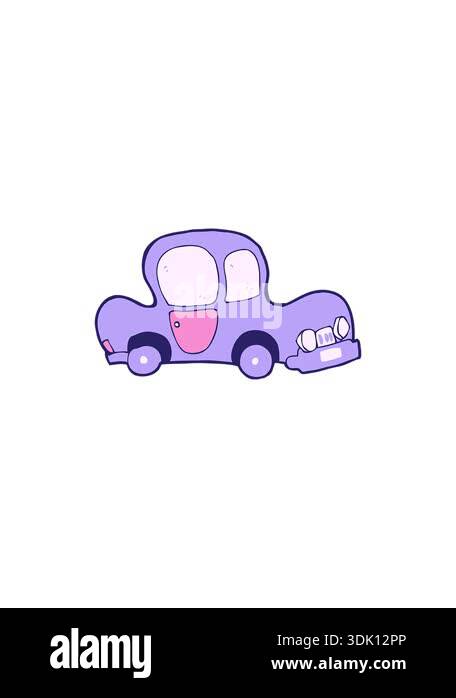 radioactive glowing animation of simple car Stock Video Footage - Alamy