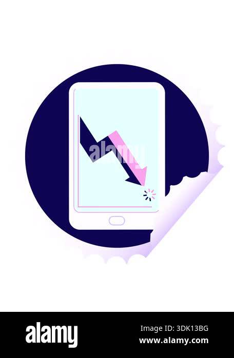 neon light effect animation of electronic tablet showing business ...