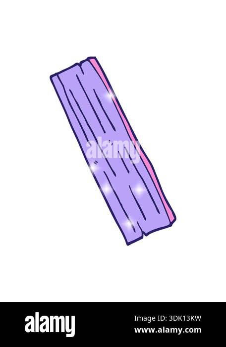 glitter effect animation of cartoon doodle plank of wood Stock Video ...
