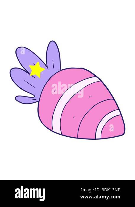 twinkling stars effect animation of cartoon carrot doodle Stock Video ...