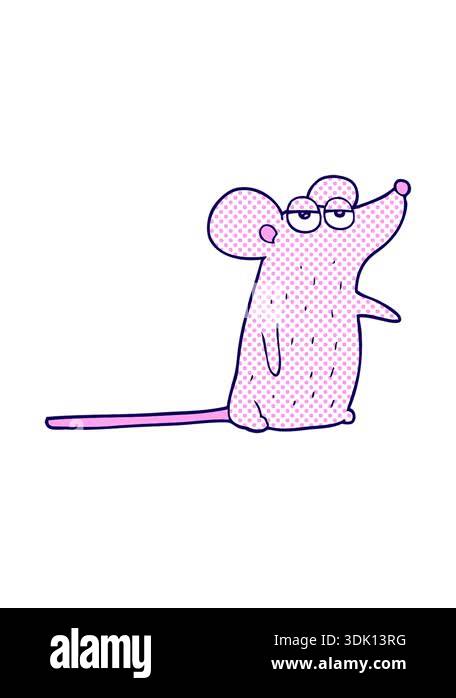 neon light effect animation of cartoon mouse Stock Video Footage - Alamy