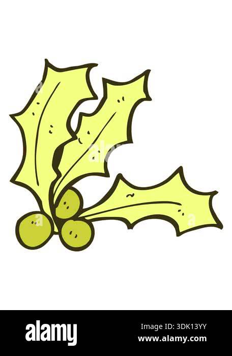 changing color animation of cartoon holly Stock Video Footage - Alamy