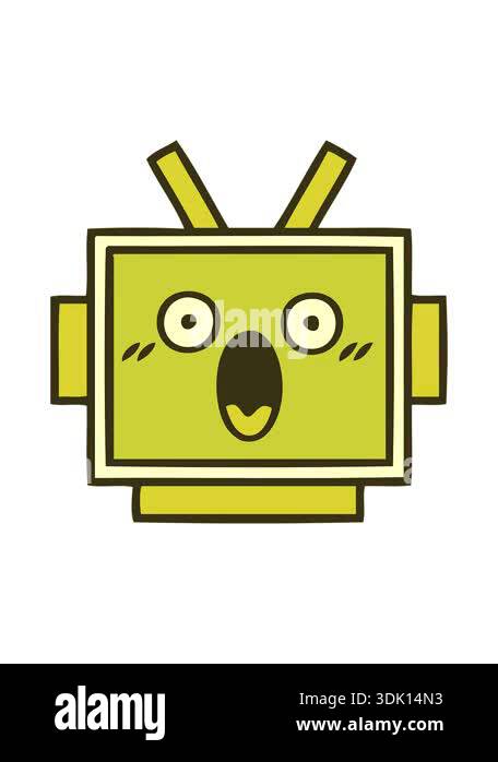changing color animation of cute robot head Stock Video Footage - Alamy