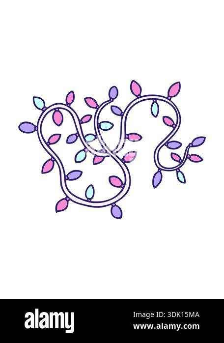 shine light effect animation of hand drawn cartoon doodle of colourful ...