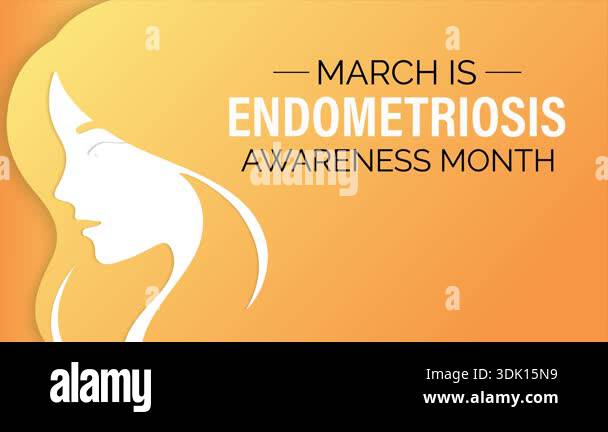 Endometriosis Awareness Month in March, presented through a minimal ...