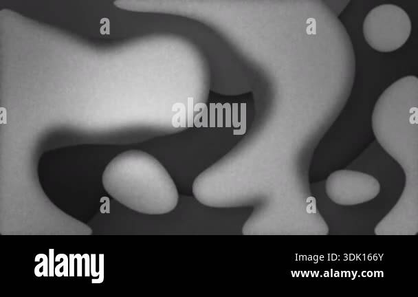 Displaying overlapping organic grayscale blobs maintaining layered ...