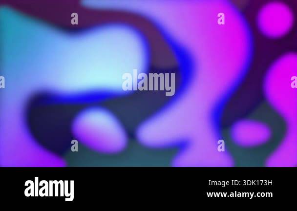 Looping abstract fluid shapes flowing across screen, showing blurred ...