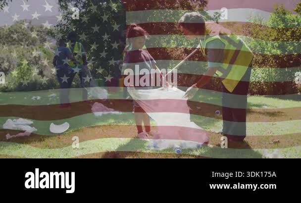 Volunteer team arriving at park engaging environmental cleanup by ...