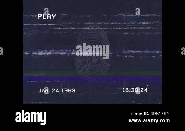 Pressing PLAY making VHS display show static drift and increment ...