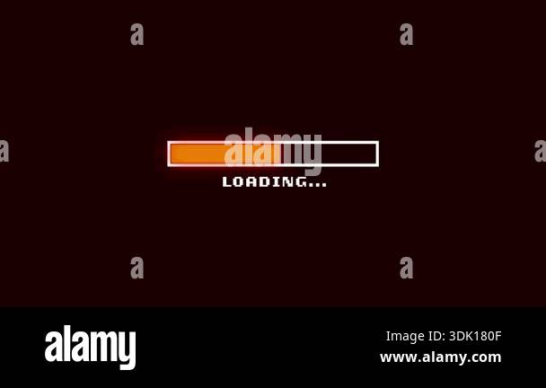 Loading bar sliding in, tunnel emerging with GAME, clicking Game Over ...