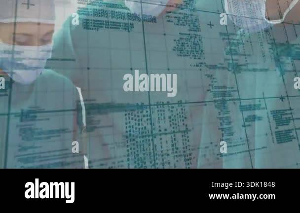 Female surgeon marking incision site and male surgeon making incision ...