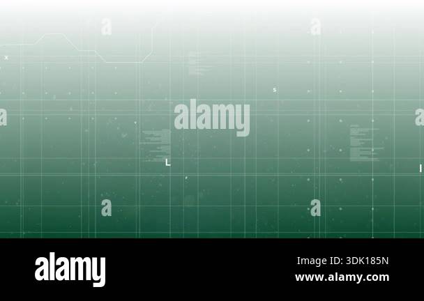 Opening green grid showing drifting letters aligning into MATRIX ARRAY ...