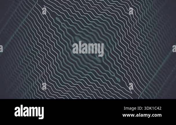 Technological 4K animation. A hypnotic portal made of diagonal lines ...