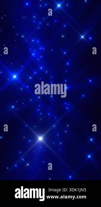 Numerous bright blue lights twinkle and sparkle like distant stars ...