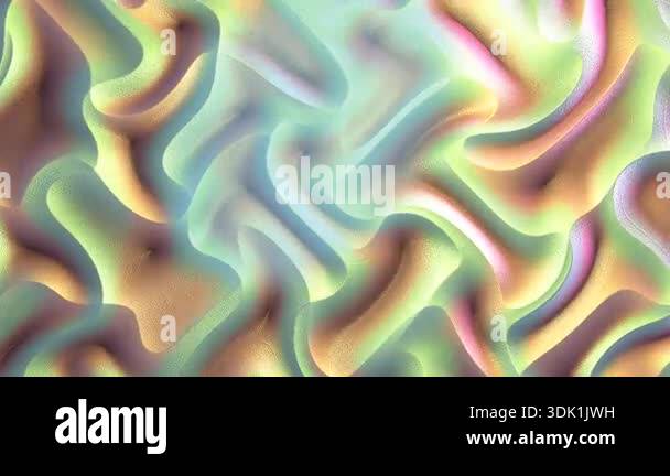 Dynamic swirling ribbons of color create a soft dreamlike abstract ...