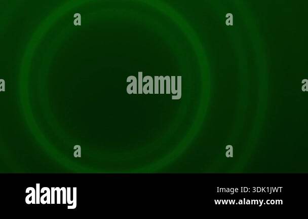 Dynamic video of glowing green rings pulsing and rotating in a dark ...