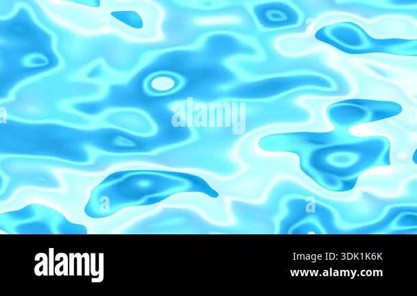 Video of flowing blue water with light reflections and ripples creating ...