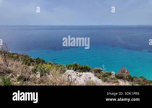 Amazing Panorama of Lefkada near Milos beach, Ionian Islands, Greece ...