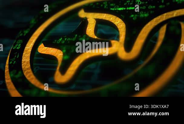 Artificial intelligence Ai colored symbol concept. Network, cyber ...