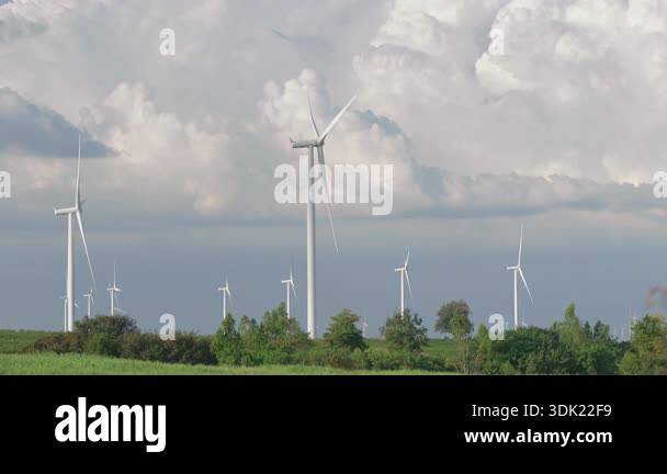 Electricity generating station, Wind turbines power generator in ...