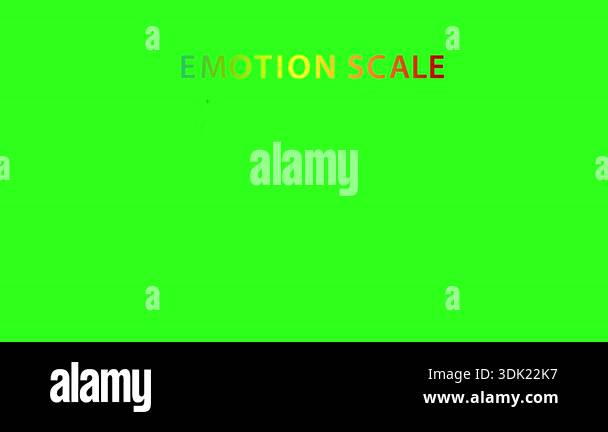 Animated emotion scale transitions from happy to bad with vibrant ...