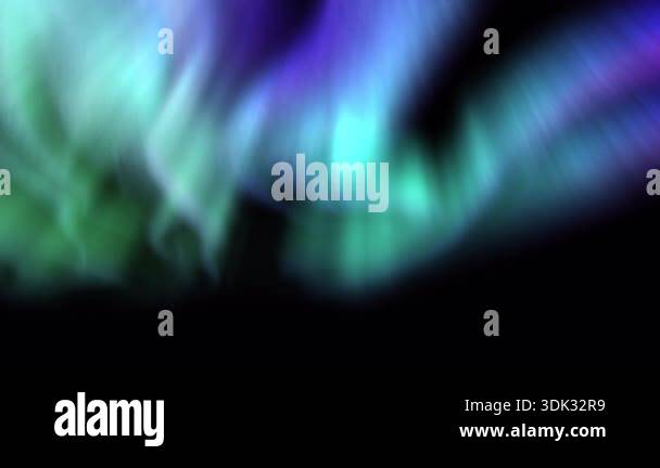 Enchanting Aurora Lights Loop Background Animation Stock Video Footage ...