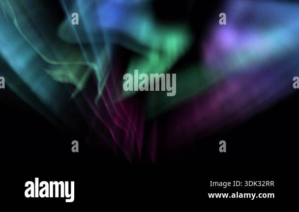 Aurora Wonderland Animation Green and Pink Loop Stock Video Footage - Alamy
