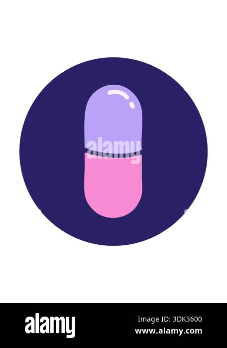 spinning motion animation of image of a pill Stock Video Footage - Alamy