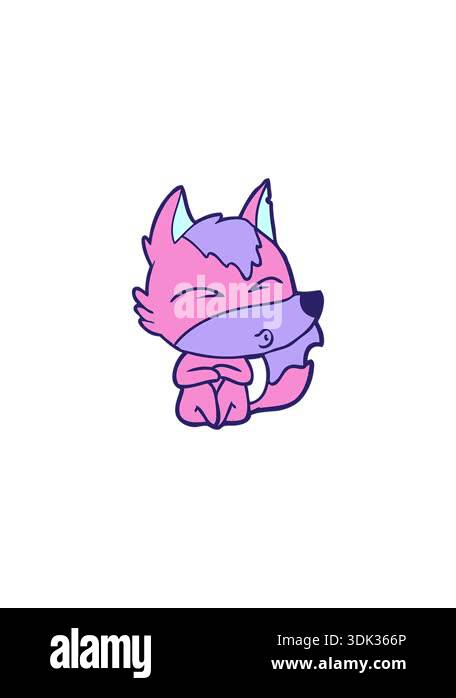 sales flash animation of cartoon drawing of a wolf whistling Stock ...