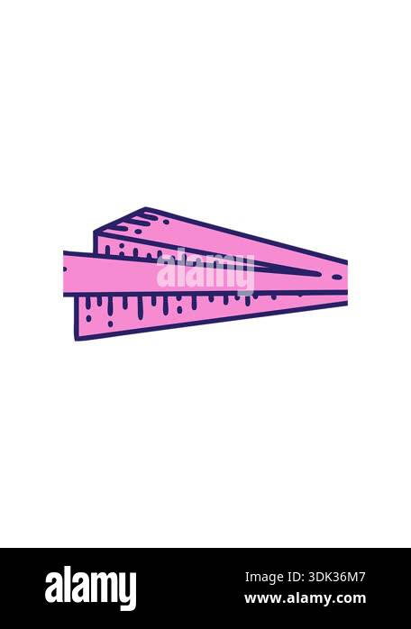 splitting effect animation of iconic tattoo style image of a paper ...