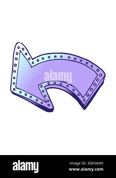 vibrating motion animation of drawing element of a pointing arrow Stock ...
