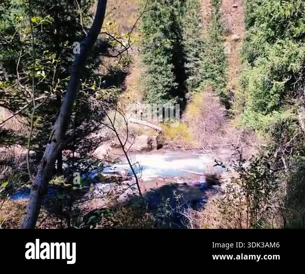 beautiful landscape with river in the mountains Stock Video Footage - Alamy