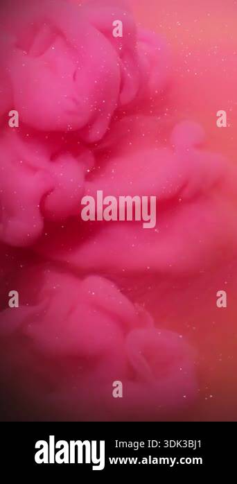 Vertical video. Vapor ink. Shimmer wave texture. Defocused pink orange ...
