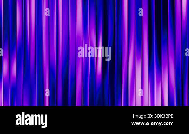 Fractal distortion of violet gradient neon waves in vertical rippled ...