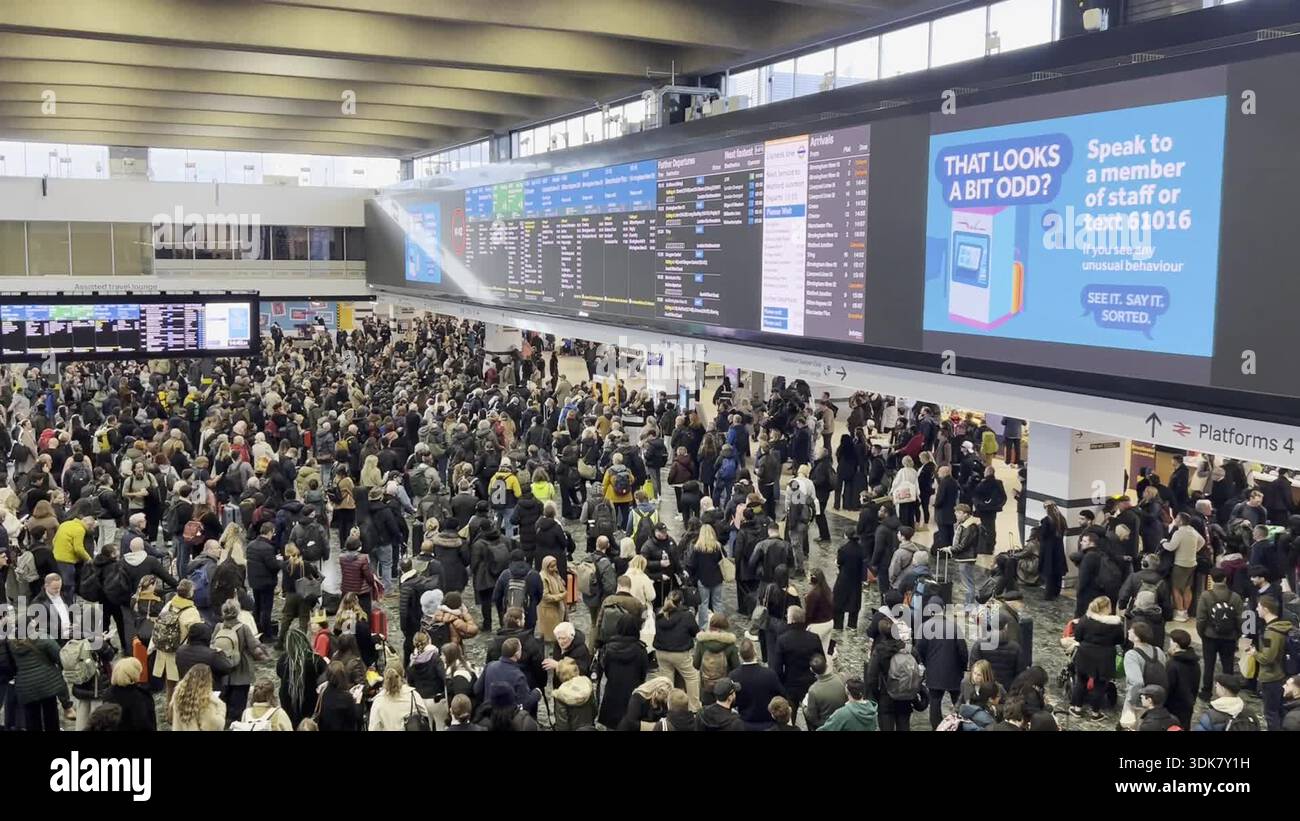 Fire near West Coast Main Line halts train services Stock Video Footage ...