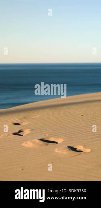 Minimal sand dunes slope gently toward Coast, forming clean diagonal ...