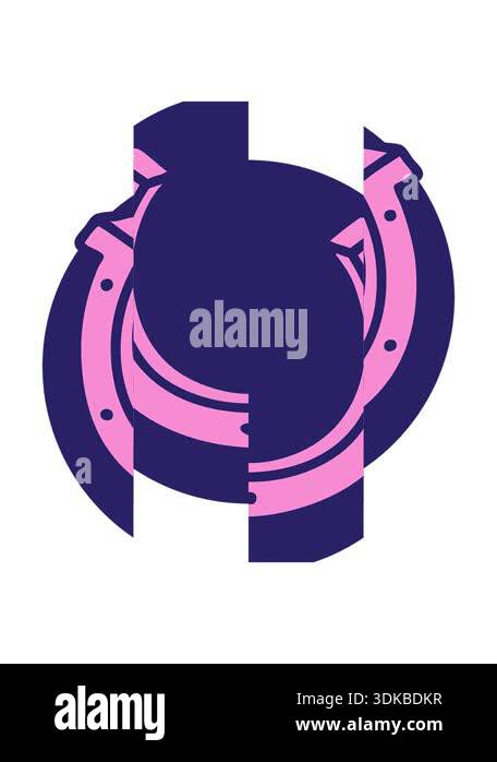 splitting motion animation of image of a horse shoe Stock Video Footage ...