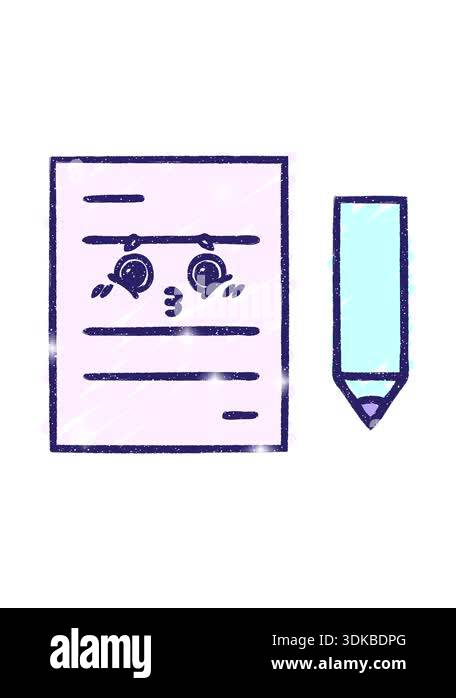 glitter effect animation of Paper Chalk Drawing design Stock Video ...