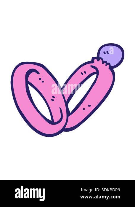 bob and pause animation of hand drawn doodle style cartoon wedding ...
