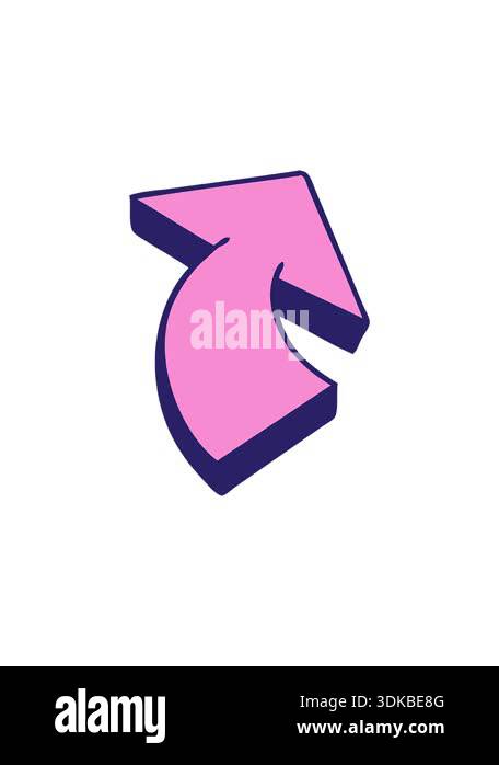 radioactive glowing animation of hand drawn illustration of an arrow ...