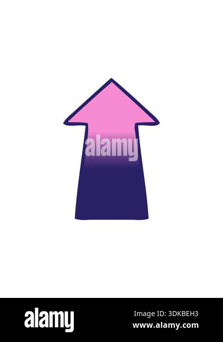 starburst effect animation of shaded quirky cartoon arrow Stock Video ...