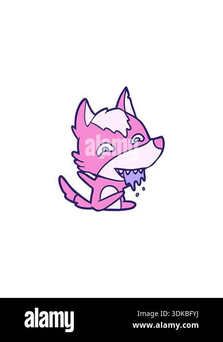 sales flash animation of fox cartoon image Stock Video Footage - Alamy