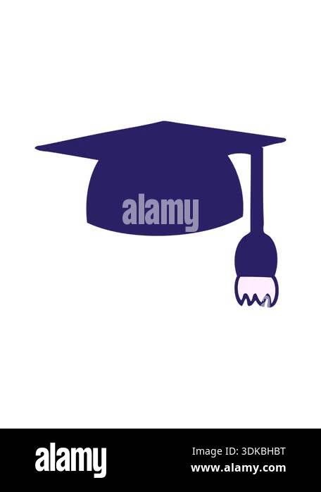 pixelize effect animation of cartoon of a graduation hat Stock Video ...