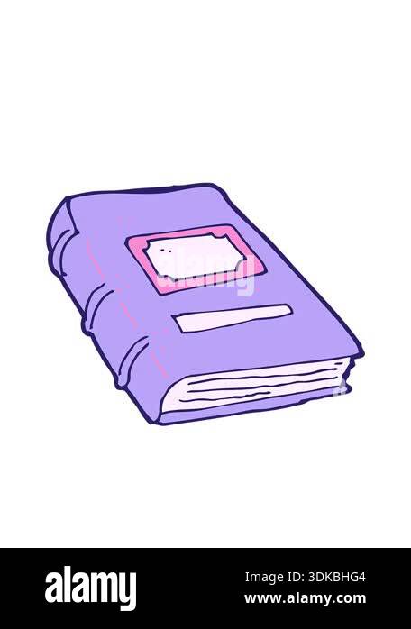 bobbing motion animation of cartoon old book Stock Video Footage - Alamy