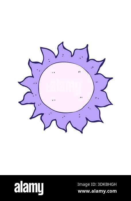 vibrating motion animation of cartoon sun Stock Video Footage - Alamy