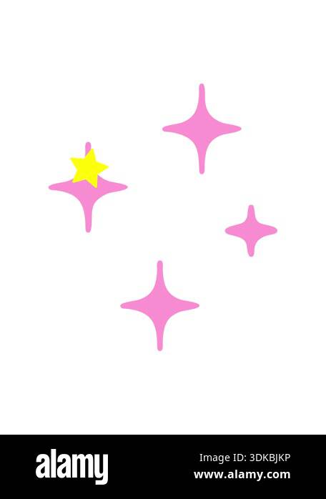twinkling stars effect animation of stars graphic Stock Video Footage ...