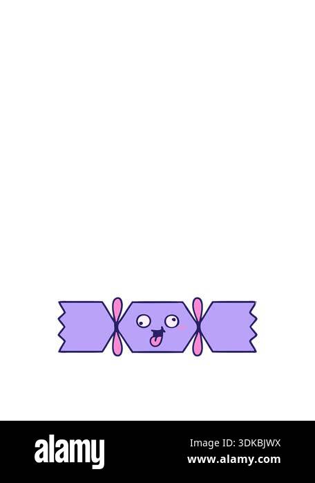 stretching up animation of cute cartoon of a christmas cracker image ...