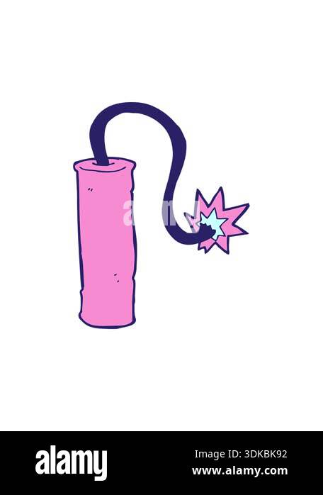 pressure popping animation of cartoon dynamite Stock Video Footage - Alamy